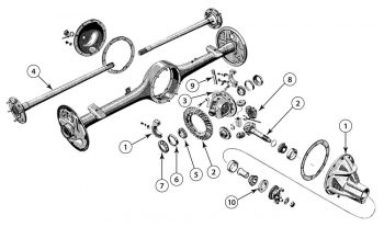 GM '55 Truck Rear Axle - Differential Parts Catalog - West Coast Differentials