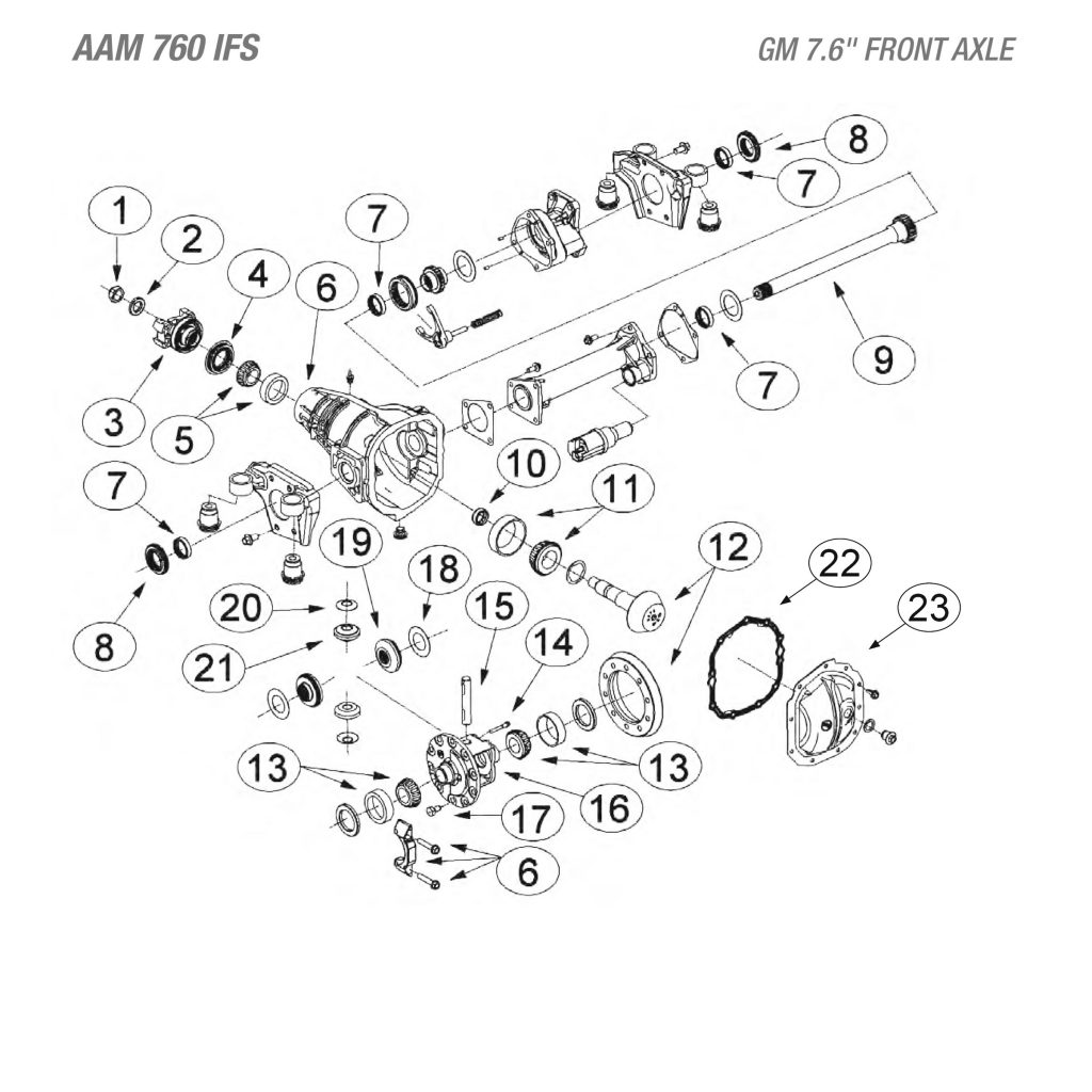 GM 7.5" & 7.625" Rear Axle - Differential Parts Catalog - West Coast ...