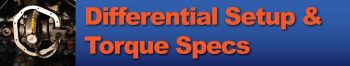 Differential Set-Up Specifications | West Coast Differentials